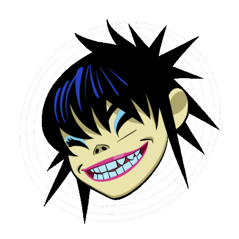 Happy Noodle Sticker by Gorillaz for iOS & Android | GIPHY