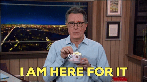 Tea GIF by The Late Show With Stephen Colbert - Find & Share on GIPHY