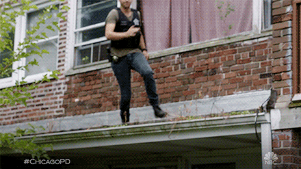 Jumping Chicago Pd GIF by One Chicago - Find & Share on GIPHY