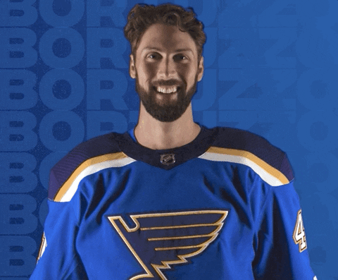 Hockey Player Yes GIF by St. Louis Blues - Find & Share on GIPHY