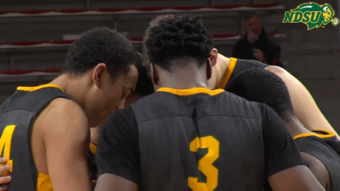 Bison Team Huddle GIF by NDSU Athletics - Find & Share on GIPHY
