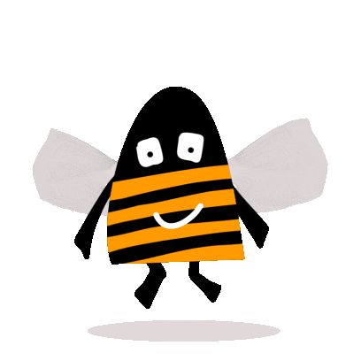 Character Bee Sticker by fngrpns for iOS & Android | GIPHY
