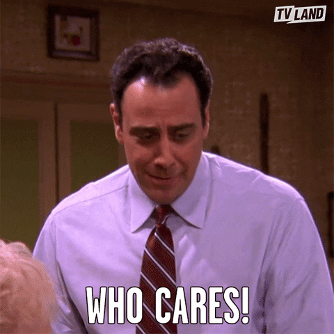 Who Cares! Everybody Loves Raymond GIF by TV Land - Find & Share on GIPHY