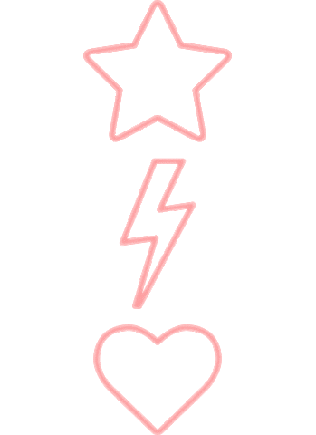 Lightning Bolt Heart Sticker by Girl Tribe Co. for iOS & Android | GIPHY