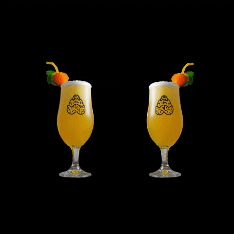 Cheers Tiki GIF by Cerebral Brewing - Find & Share on GIPHY