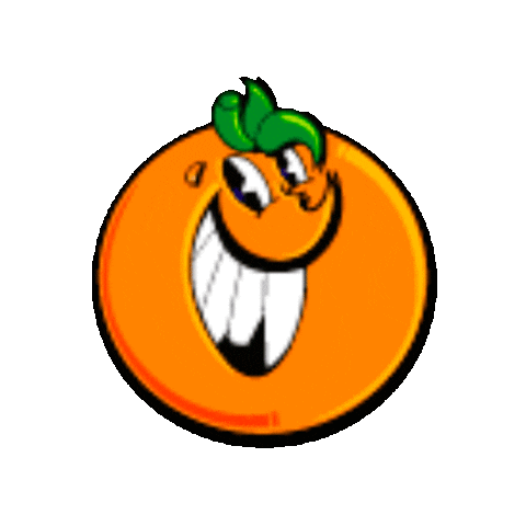 Orange Sticker by Atomiko for iOS & Android | GIPHY
