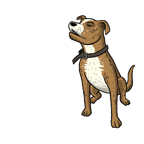 Dog Woof Sticker by Madman Films for iOS & Android | GIPHY