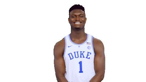 Zion Williamson Sport Sticker by Duke Men's Basketball for iOS ...