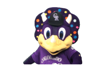 Mascot Dinger Sticker by Colorado Rockies for iOS & Android | GIPHY