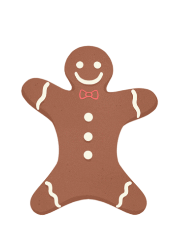 Gingerbread Man Wave Sticker by Hallmark Channel for iOS & Android | GIPHY