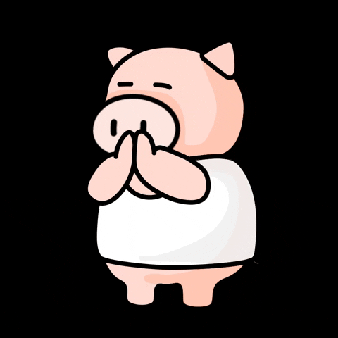 Pig Pray GIF by aifianfriends - Find & Share on GIPHY