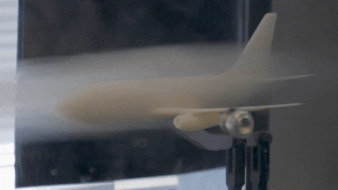 Wind Tunnel Airplane GIF by Kennesaw State University - Find & Share on ...