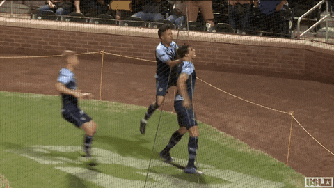 Soccer Jumping GIF by USL - Find & Share on GIPHY