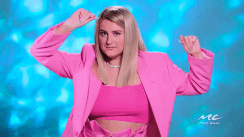 Meghan Trainor Reaction GIF by Music Choice - Find & Share on GIPHY