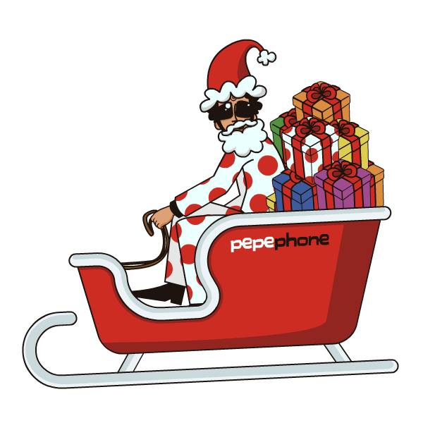 Santa Claus Christmas Sticker by Pepephone for iOS & Android | GIPHY