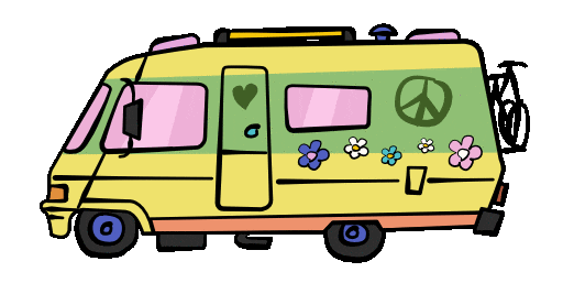 Peace Camping Sticker by The Upcycling Camper for iOS & Android | GIPHY