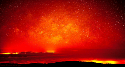 Milky Way Landscape By Head Like An Orange Find And Share On Giphy