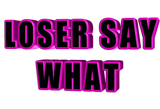 Loser Sticker by AnimatedText for iOS & Android | GIPHY