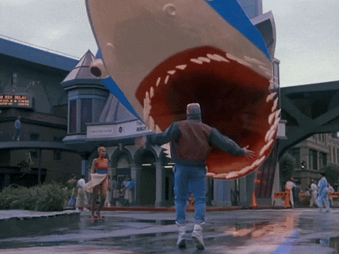 Shark Attack GIF by Back to the Future Trilogy - Find & Share on GIPHY