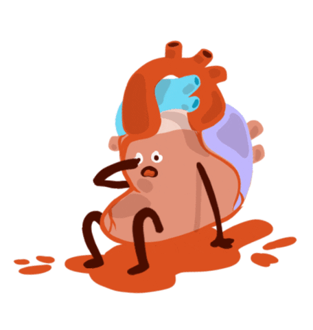 Sad Love Hurts Sticker by Reload Foundation for iOS & Android | GIPHY