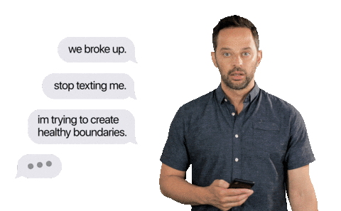 Break Up Sticker by Nick Kroll for iOS & Android | GIPHY