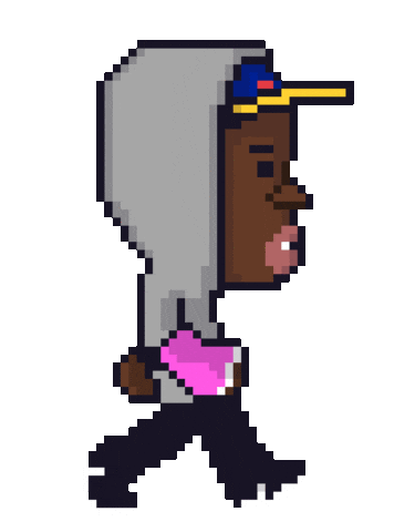 Hip Hop Pixel Art Sticker by Ali Graham for iOS & Android | GIPHY