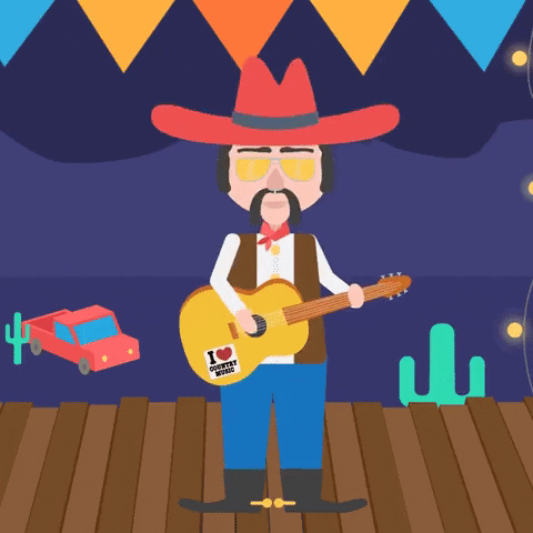 Country Music Animation GIF - Find & Share on GIPHY