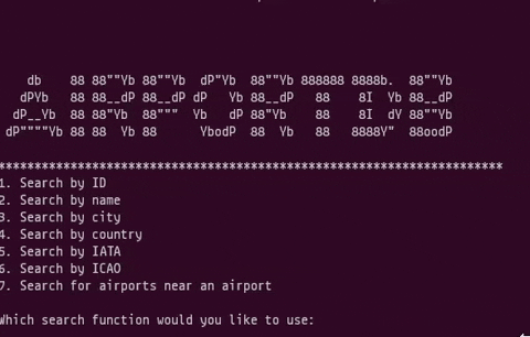 GitHub - IamCathal/AirportDataBase: A parser for a database of global airport information.
