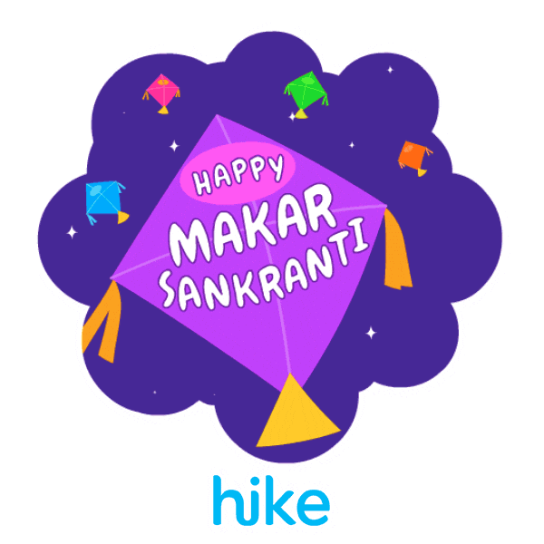 Makar Sankranti India Sticker by Hike Messenger for iOS & Android | GIPHY