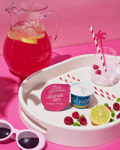 Summer Pinklemonade GIF by Oikos Canada - Find & Share on GIPHY