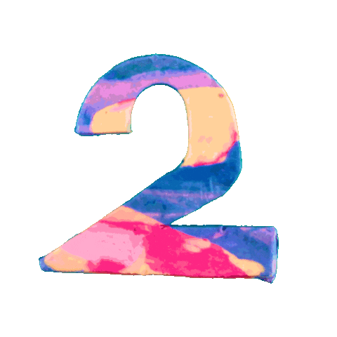 Clay Numbers Sticker by angie amaro for iOS & Android | GIPHY