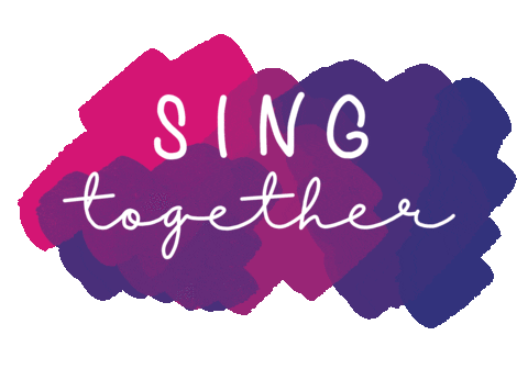 Lettering Sing Sticker by enjoythechoir for iOS & Android | GIPHY