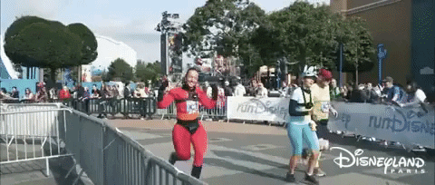 Finish Line Running GIF by Disneyland Paris - Find & Share on GIPHY