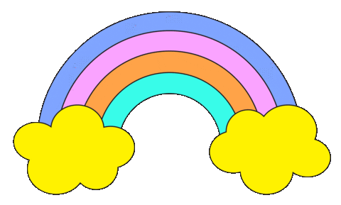 Sticker Rainbow Sticker by Jess Stempel for iOS & Android | GIPHY