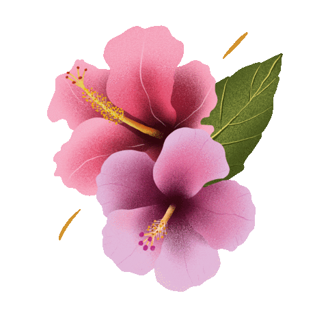Tropical Flowers Sticker by Jenn Arregocés for iOS & Android | GIPHY