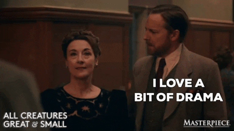Oh The Drama GIF by MASTERPIECE | PBS - Find & Share on GIPHY