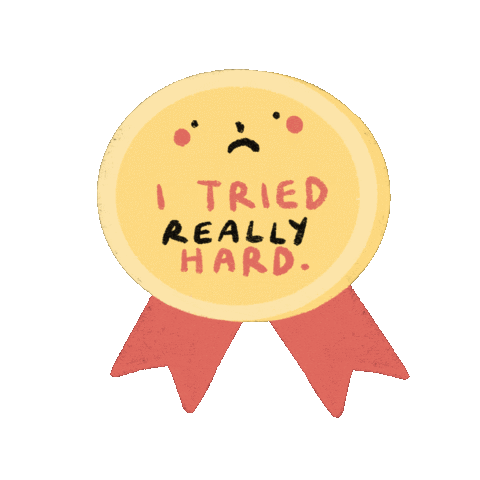 Sad First Place Sticker by pinesnprints for iOS & Android | GIPHY