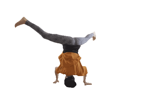 Breakdance Headspin Sticker by DanceandMove for iOS & Android | GIPHY