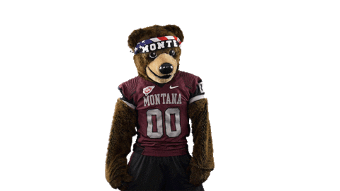 Bear Mascot Sticker by Montana Grizzlies for iOS & Android | GIPHY