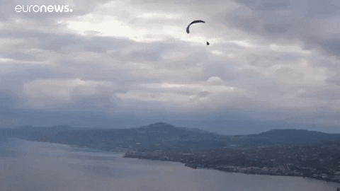 Paragliding GIF by euronews - Find & Share on GIPHY