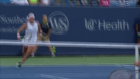 Trick Shot Tennis GIF by WTA - Find & Share on GIPHY