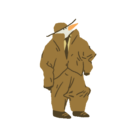 Secret Agent Chicken Sticker by Petelski for iOS & Android | GIPHY