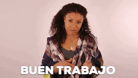 Spanish Good Job GIF by Shalita Grant - Find & Share on GIPHY