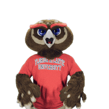 Fau Owlsley Sticker by Florida Atlantic University for iOS & Android ...