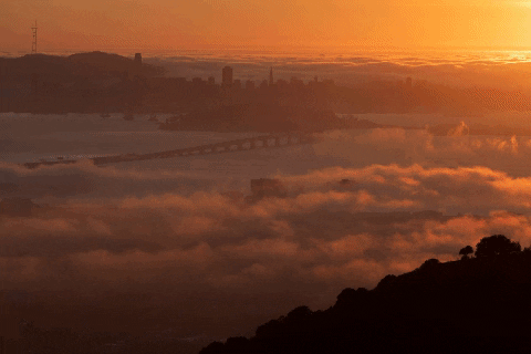 Day to Night Transition from Grizzly Peak : r/bayarea