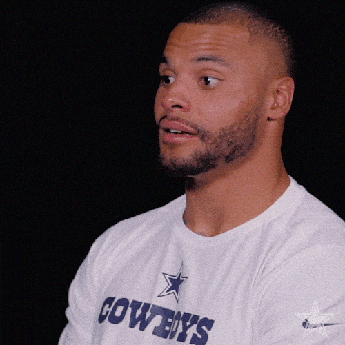 Surprised Dak Prescott GIF by Dallas Cowboys - Find & Share on GIPHY Surprised Dak Prescott GIF by Dallas Cowboys - Find & Share on GIPHY