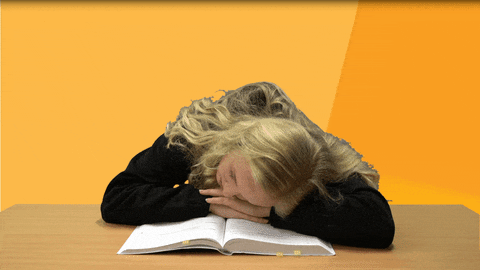 Tired Reading GIF by Høgskulen i Volda - Find & Share on GIPHY