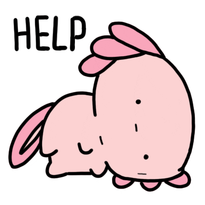 Give Up Help Sticker By Aminal Sticker for iOS & Android | GIPHY