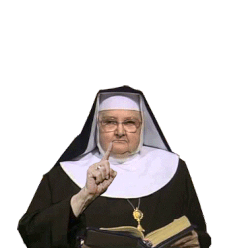 Dont Be Lame Mother Angelica Sticker by Catholic Connect for iOS ...