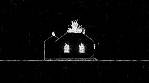 Burning House GIF by Luísa Bacelar - Find & Share on GIPHY